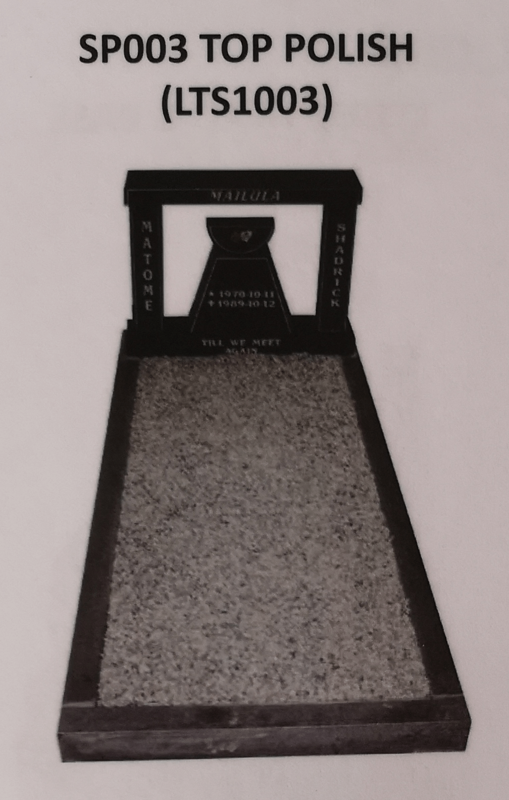 Our Designs – Lowveld Tombstones